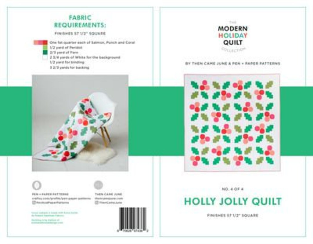 HOLLY JOLLY Quilt Pattern - Etsy