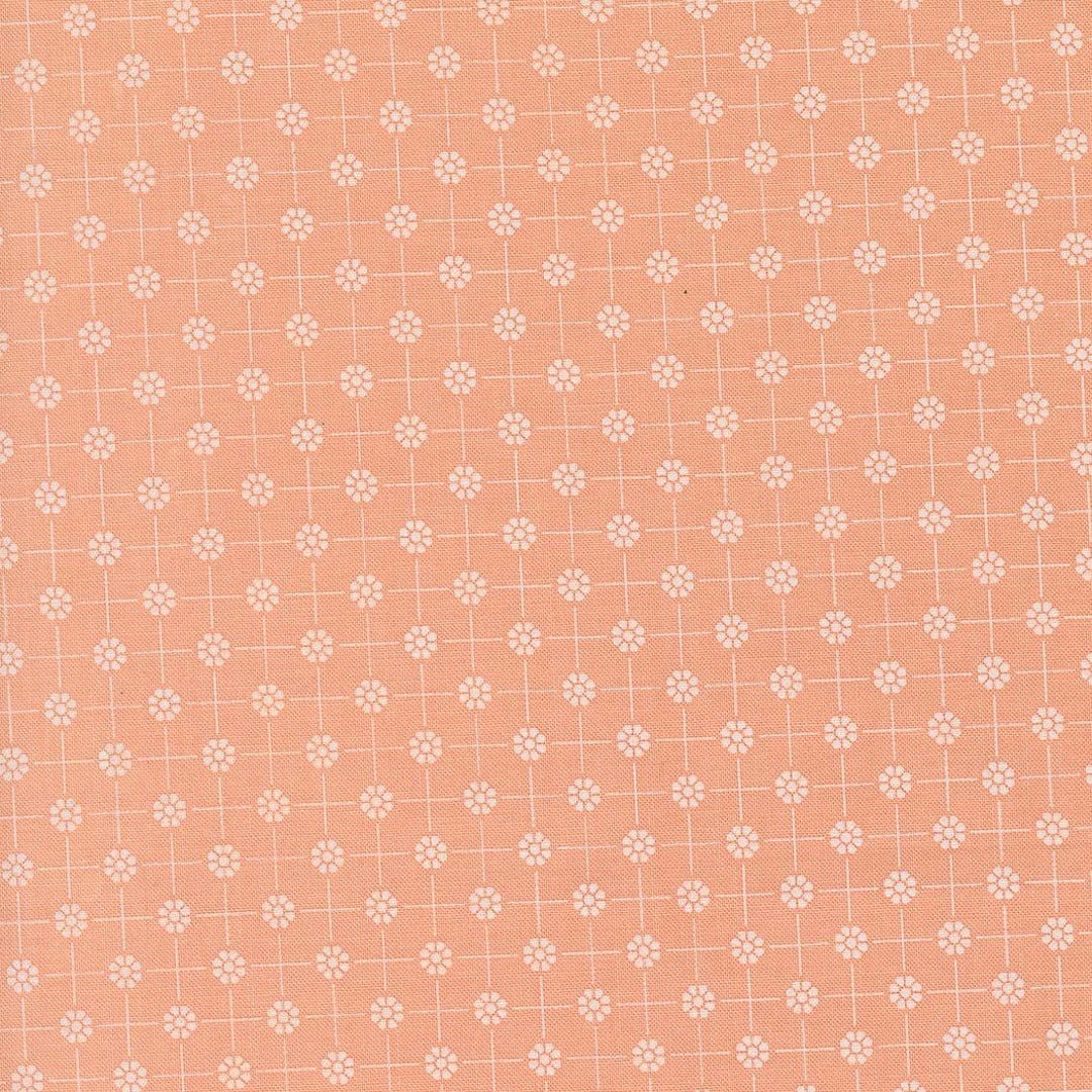 Cottage Charm: PEACH Pixie Dots Fabric (1/2 Yd) by My Sew Quilty Life ...