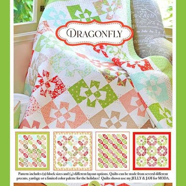 Dragonfly Quilt Pattern - Etsy