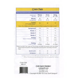 COLOR FALLS Quilt Pattern - Etsy