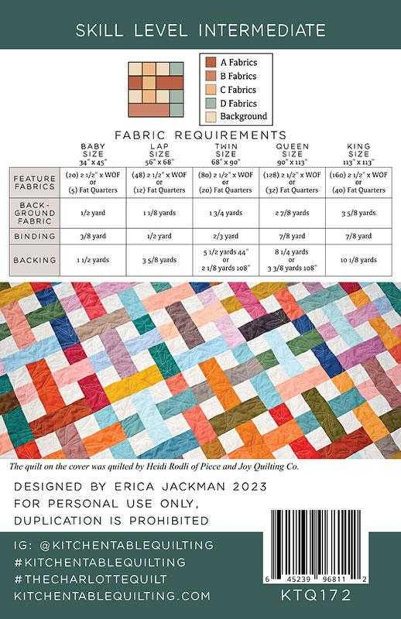 The Charlotte Quilt Pattern - Etsy