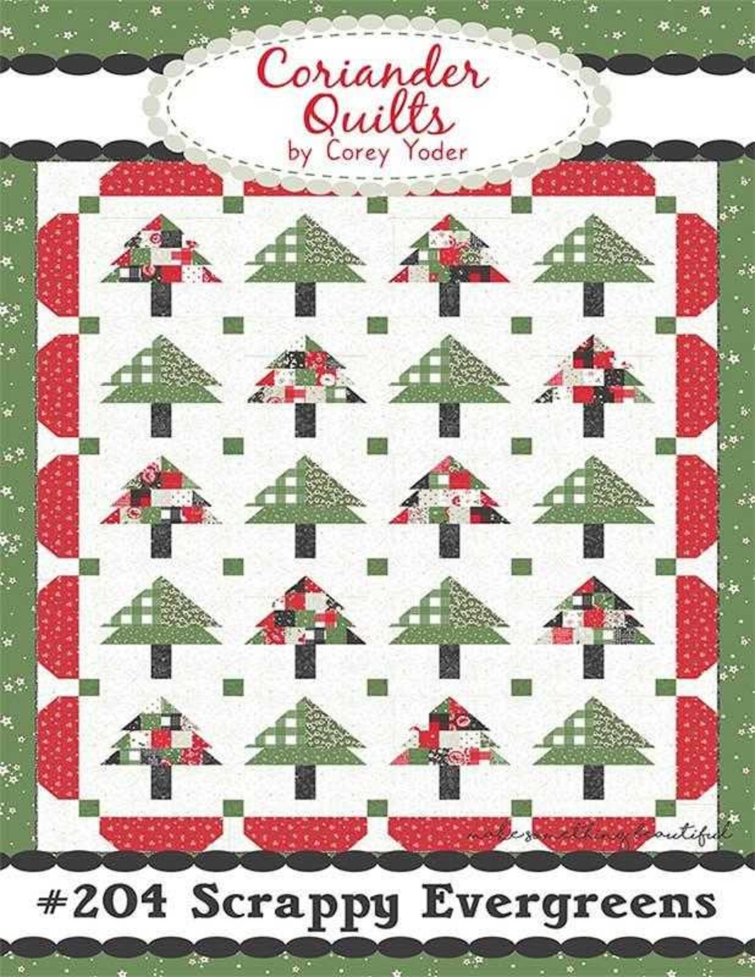 SCRAPPY EVERGREENS Quilt Pattern by Coriander Quilts - Etsy