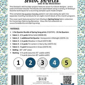 SPRING SAMPLER BOM Quilt Pattern - Etsy