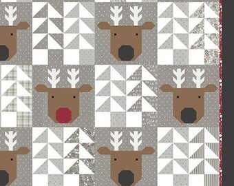 Reindeer Xing Quilt Pattern by Lella Boutiquechristmas Quiltholiday ...