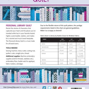 PERSONAL LIBRARY Quilt Pattern - Etsy