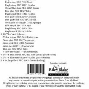 SPRING SAMPLER Quilt Pattern - Etsy