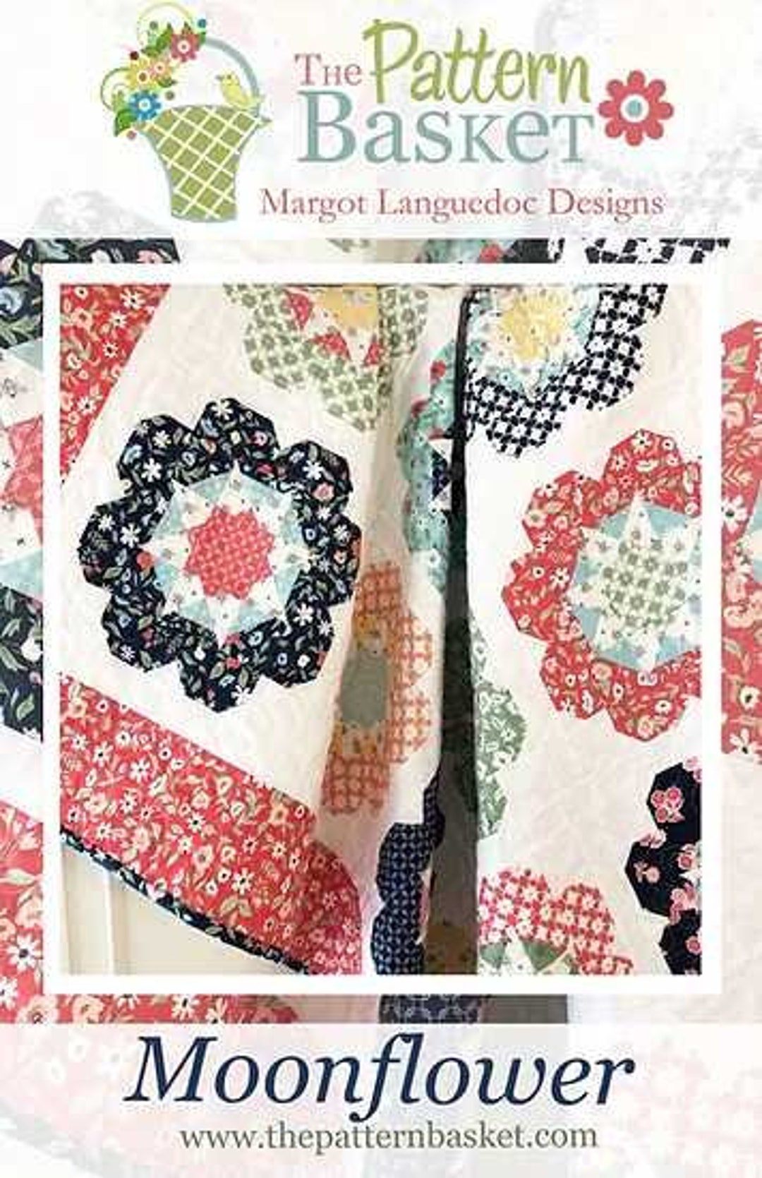 MOONFLOWER Quilt Pattern by THE PATTERN Basket - Etsy