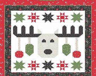 Deerly Loved Quilt Pattern by Coriander Quilts, Christmas Reindeer ...