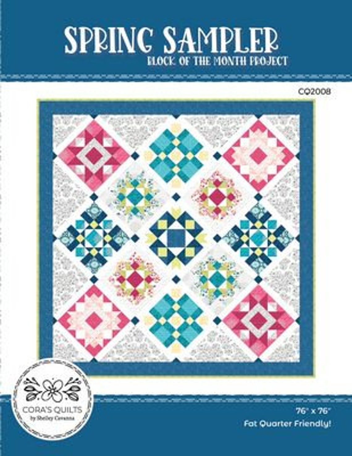 SPRING SAMPLER BOM Quilt Pattern - Etsy