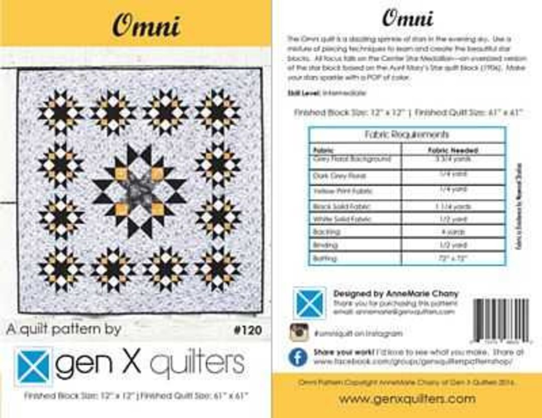 OMNI Quilt Pattern - Etsy
