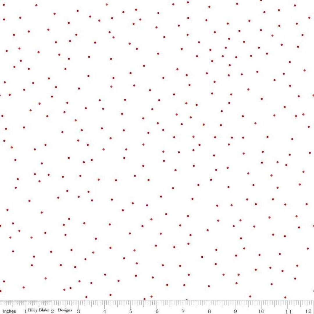 Pin Dot: RED (1/2 Yd) by Lori Holt - Etsy