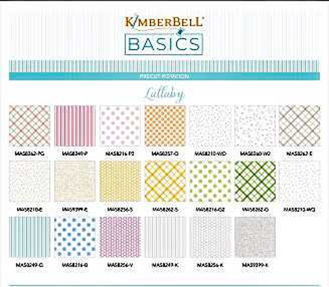 Kimberbell Basics LULLABY Fat Quarter Bundle by Maywood Studios - Etsy