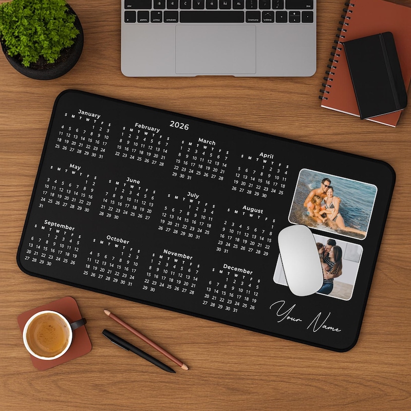 2026 Calendar Mouse Pad - Etsy
