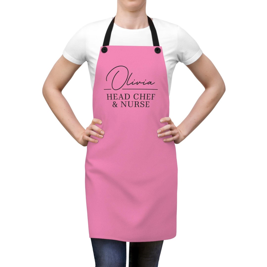 Custom Apron for Nurses Personalized Chef Apron Perfect Gift for Nurses ...