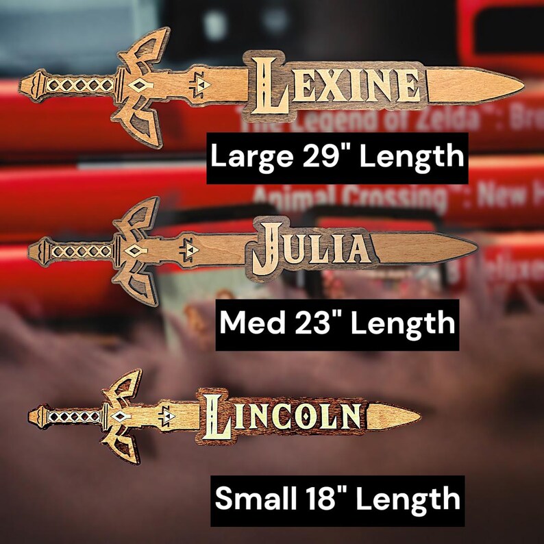 Customized Legend of Zelda Master Sword, Zelda Decor, Zelda Wall Art ...