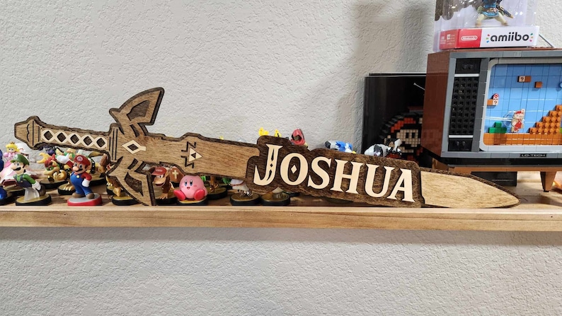 Customized Legend of Zelda Master Sword, Zelda Decor, Zelda Wall Art ...