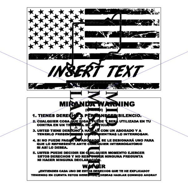 Miranda Rights Cards - Etsy