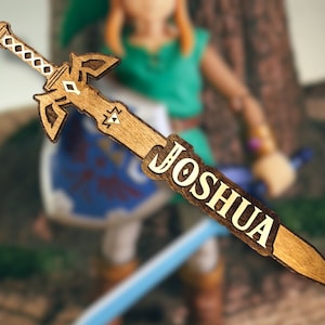 Customized Legend of Zelda Master Sword, Zelda Decor, Zelda Wall Art ...