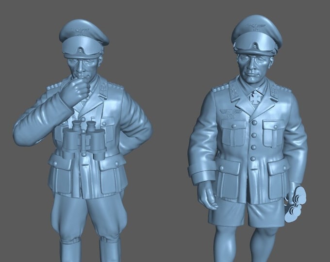 German Afrika Korps Officers, Rommel, Nurses, Misc Wargaming Miniatures ...