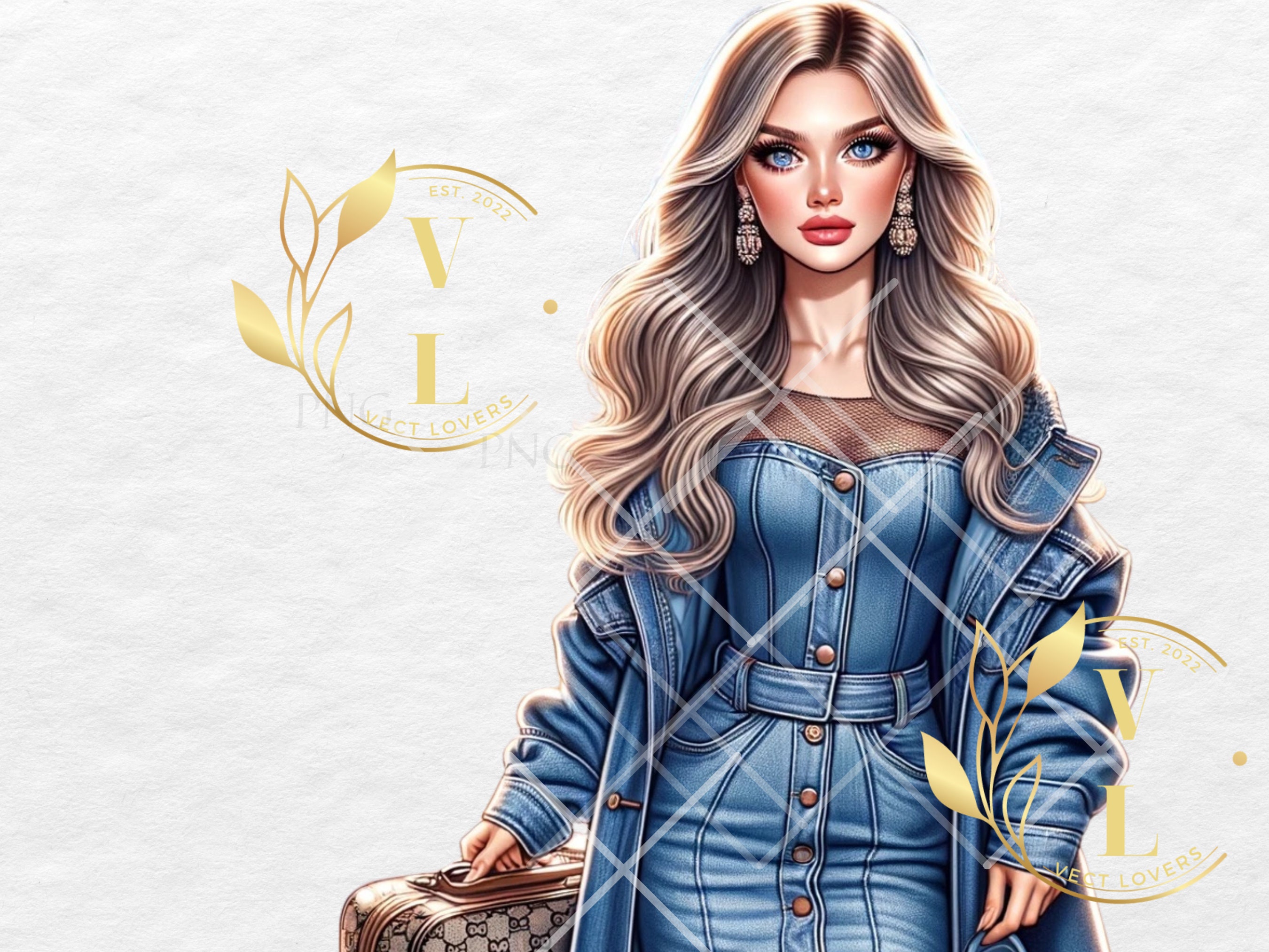 Fashion Girl Svgprint Clipart Fashion Illustrationfashion Clipart ...