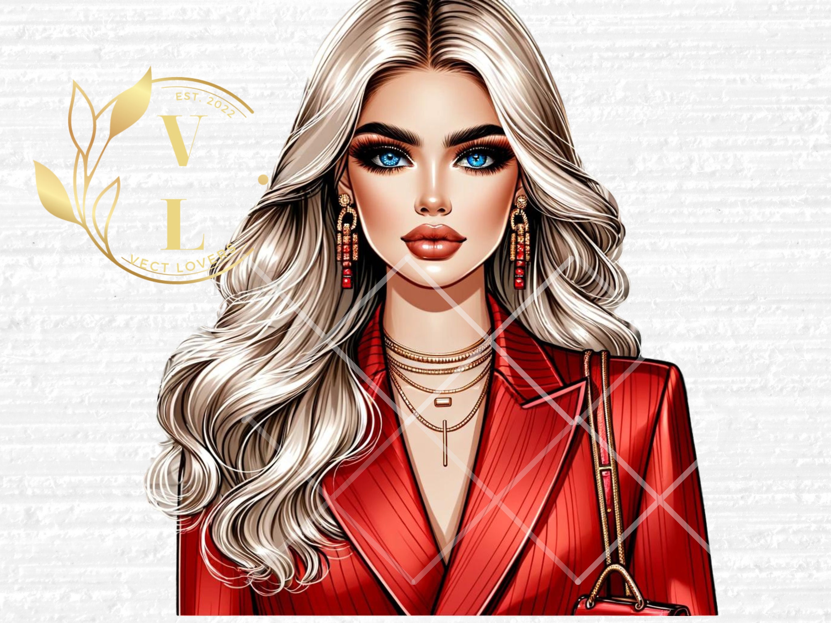 Fashion Girl Svgprint Clipart Fashion Illustrationfashion Clipart ...
