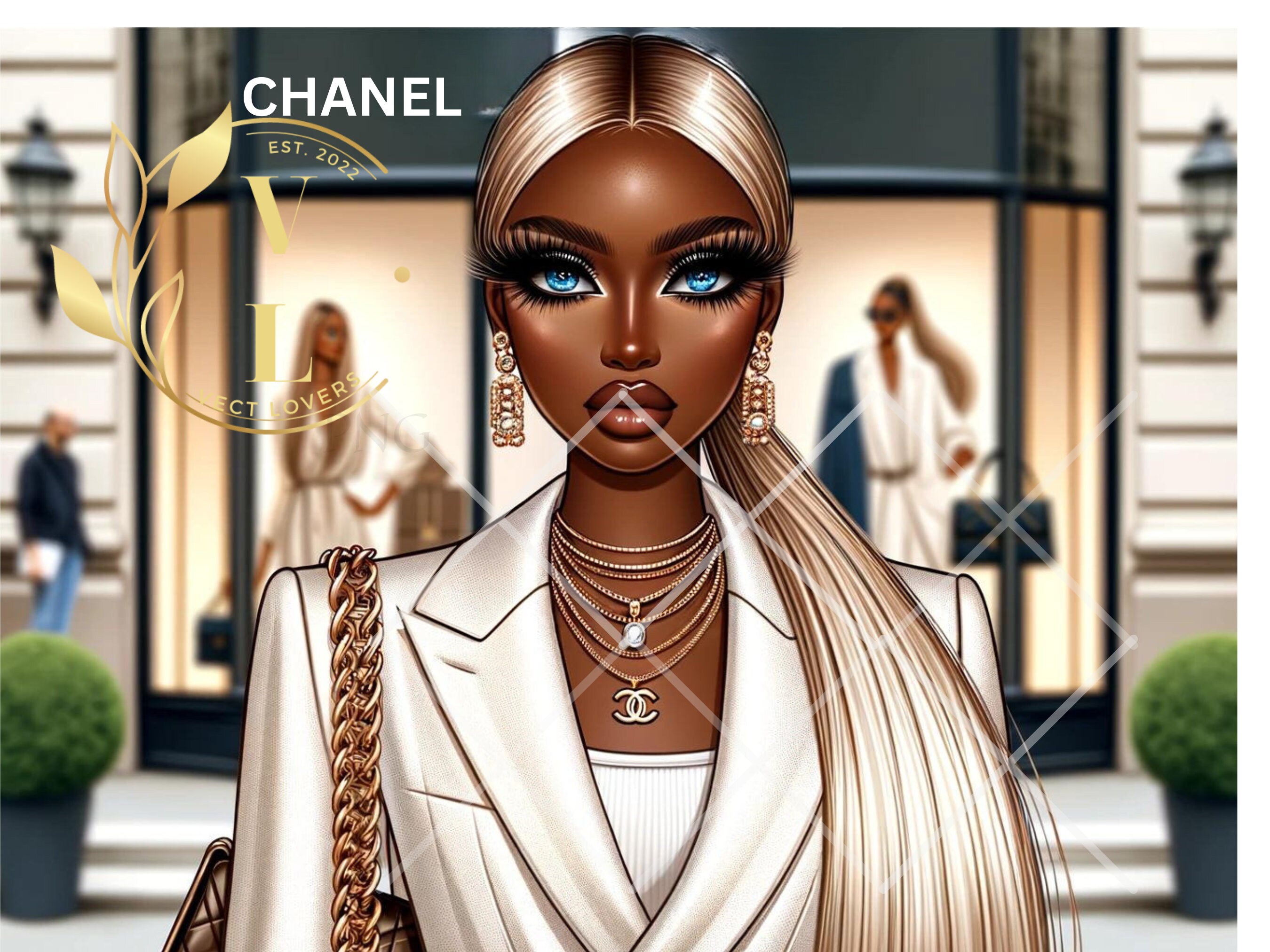 Fashion Girl Svgprint Clipart Fashion Illustrationfashion Clipart ...