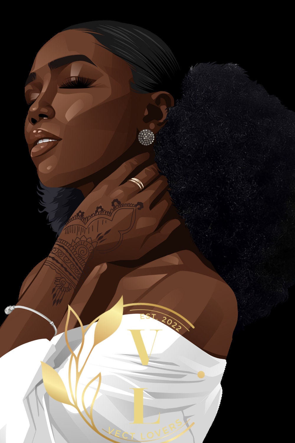 Black Woman Clipart, Digital Stickers, Boss Clipart, African American ...