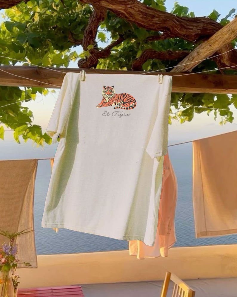Vintage Tigre T-shirt, El Tiger Graphic Tee, Oversized Boxy Tee for Men ...