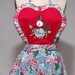 Snowman Candy Cane Apron - Etsy