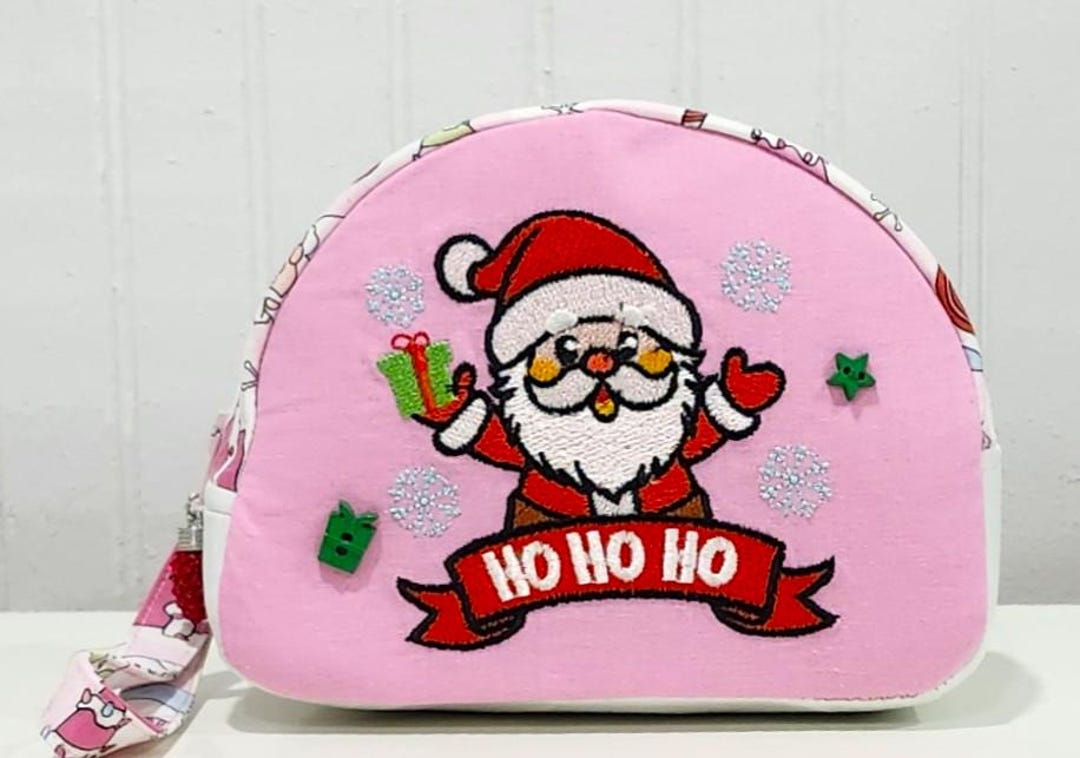 Ho Ho Ho Santa Dome Pouch - Etsy