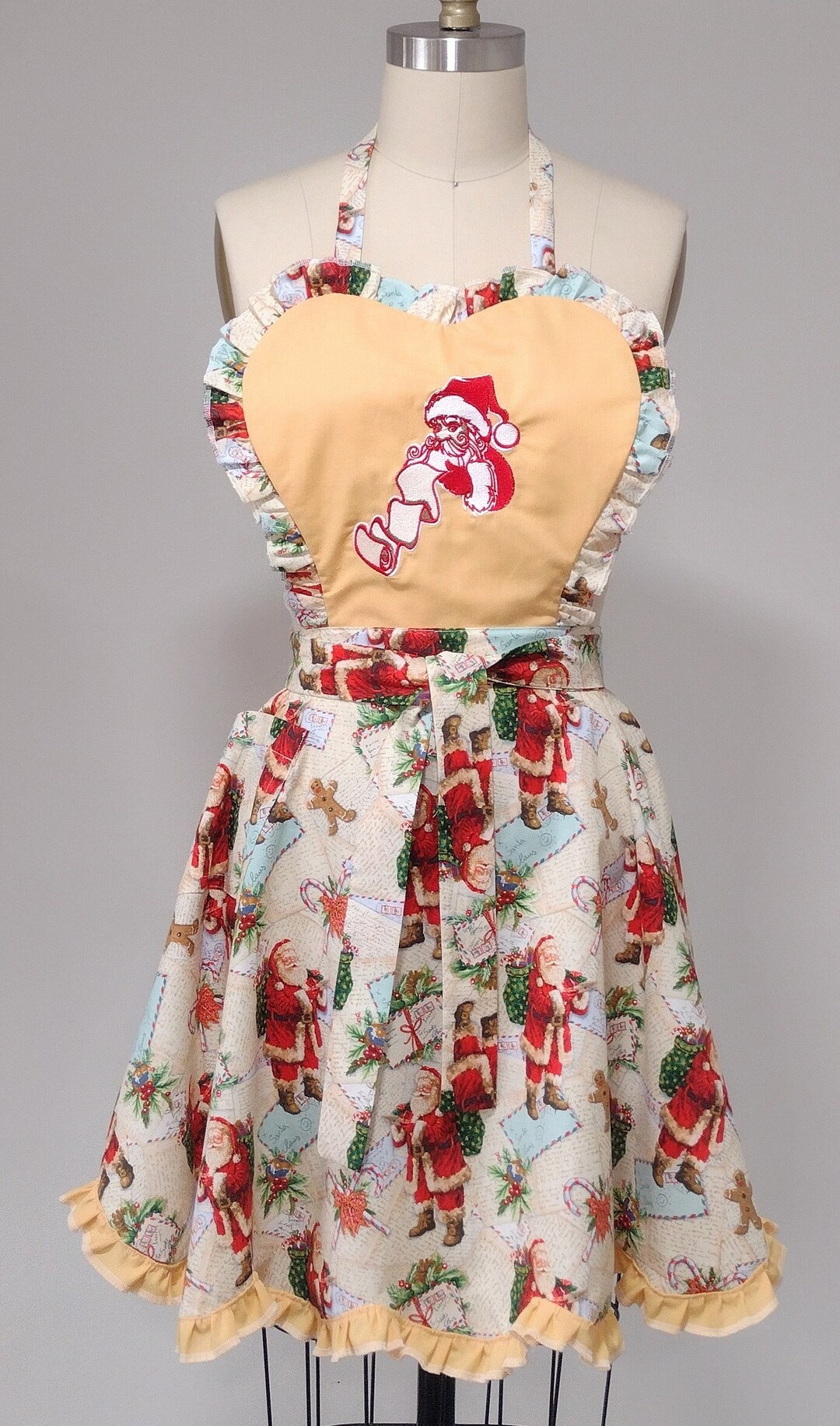 Classic Santa Apron - Etsy