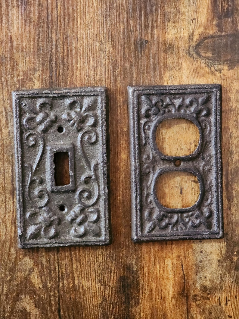 Vintage Cast Iron Wall Switch/ Socket Pack - Etsy