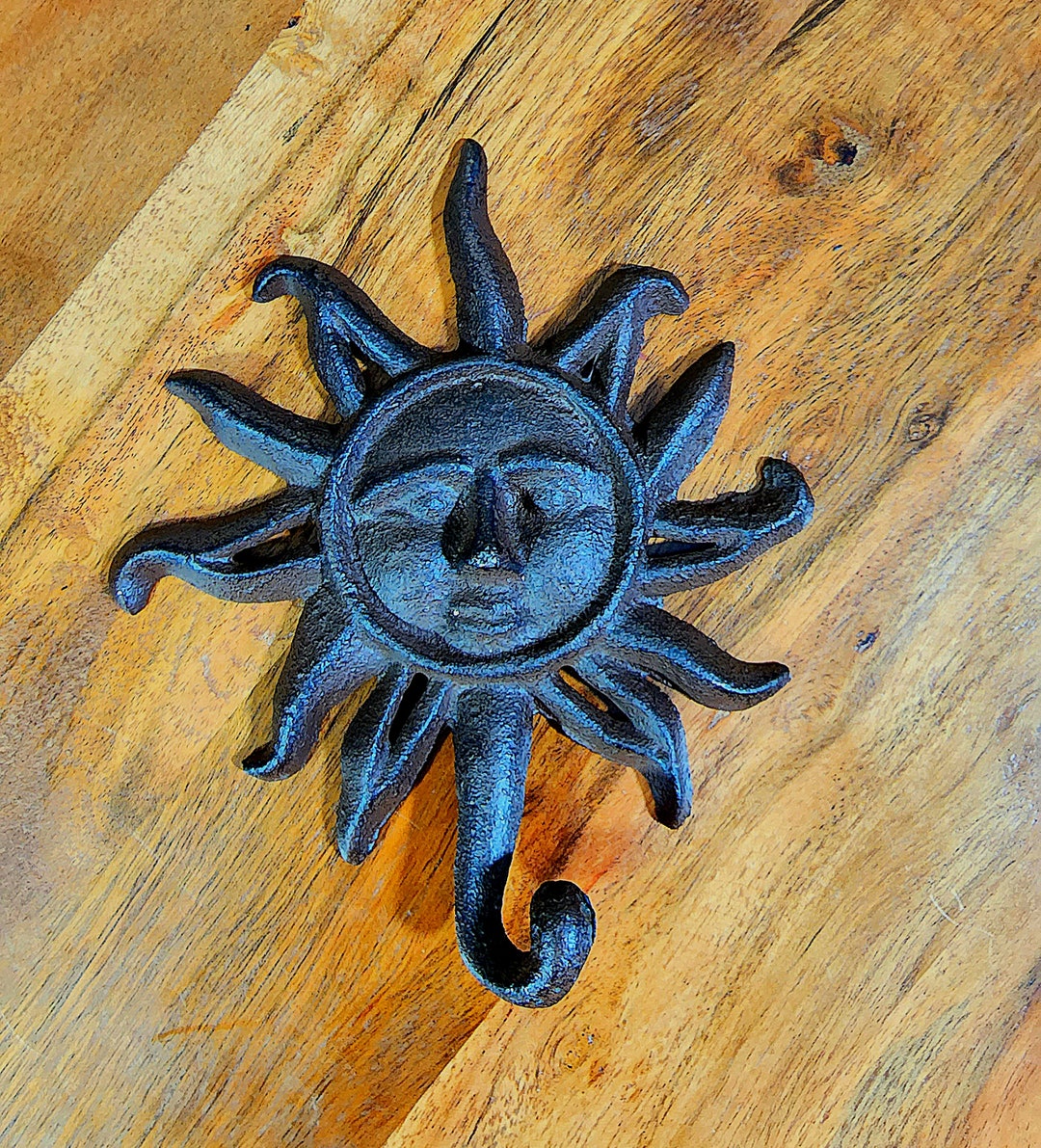 Cast Iron Sun Wall Hook - Etsy