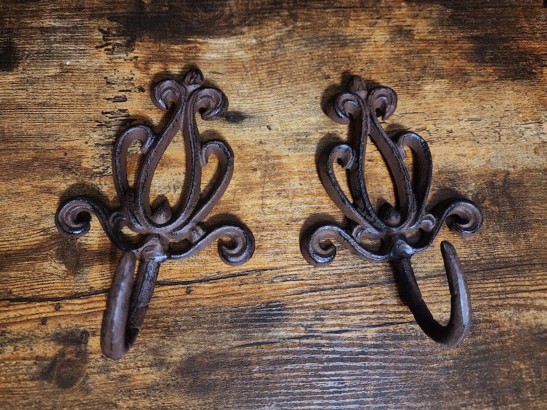 2 Pack Vintage Cast Iron Wall Hook - Etsy