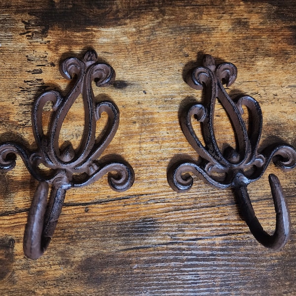 Cast Iron Wall Hooks - Etsy