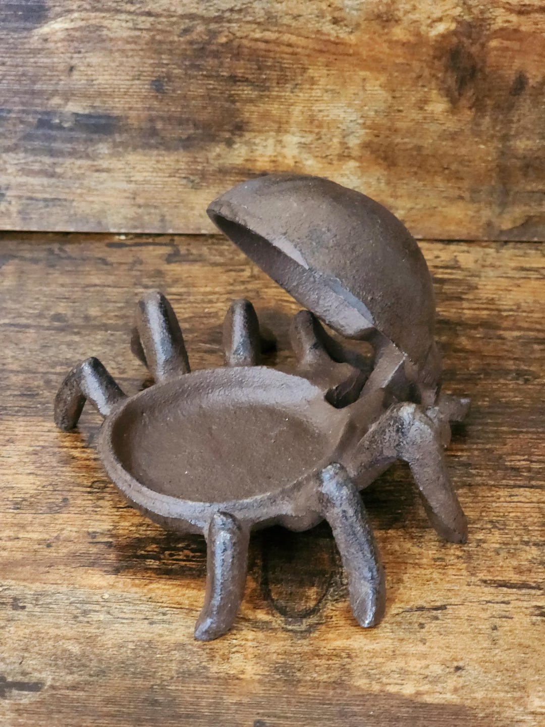 Vintage Cast Iron Spider Box Decor Rustic Brown - Etsy