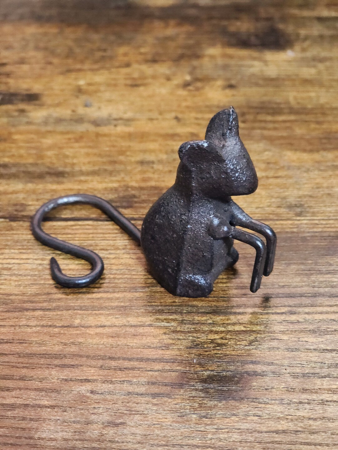 Vintage Small Mouse Figurine Rustic Brown - Etsy
