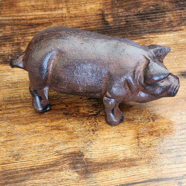 Cast Iron Pig - Etsy