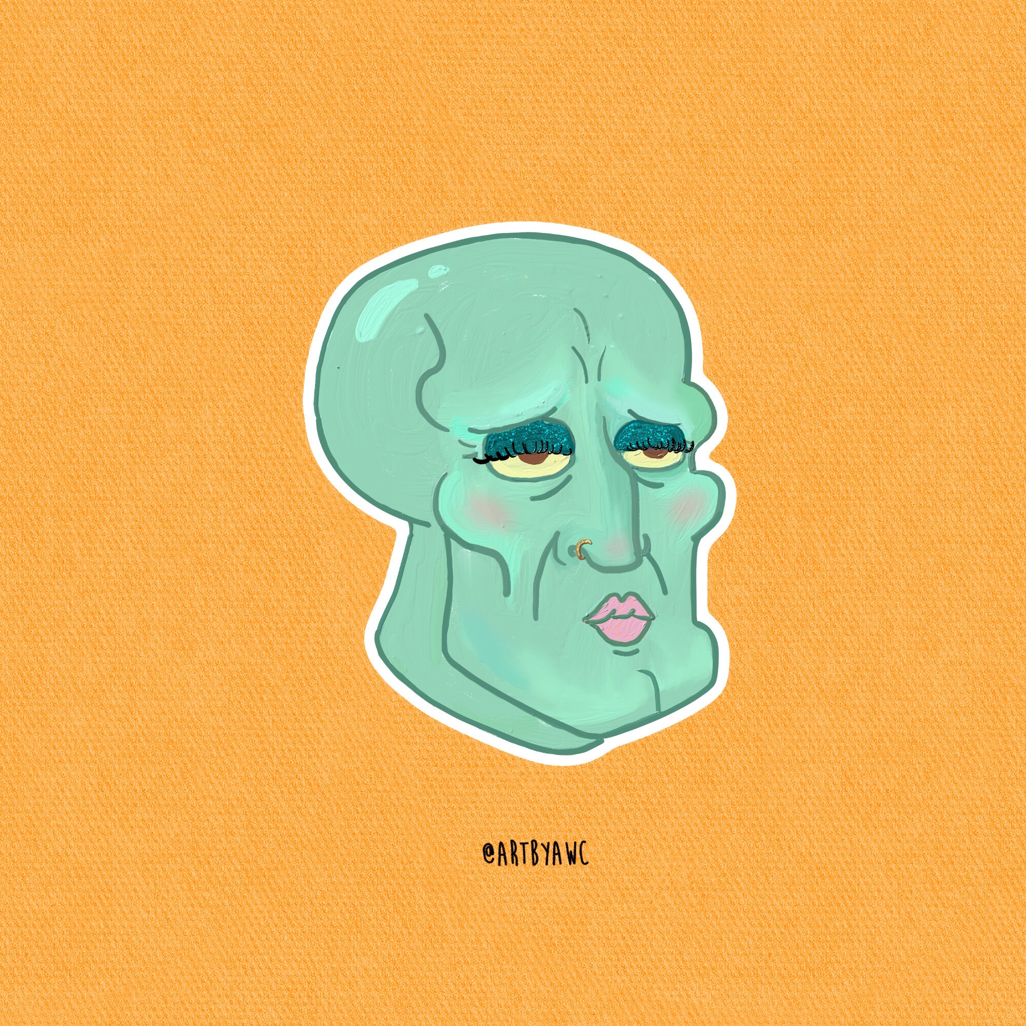 Handsome Squidward Wallpaper