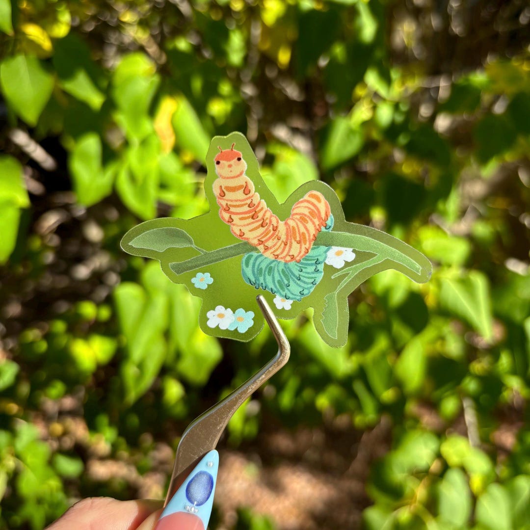 Friendly Caterpillar Sticker - Etsy