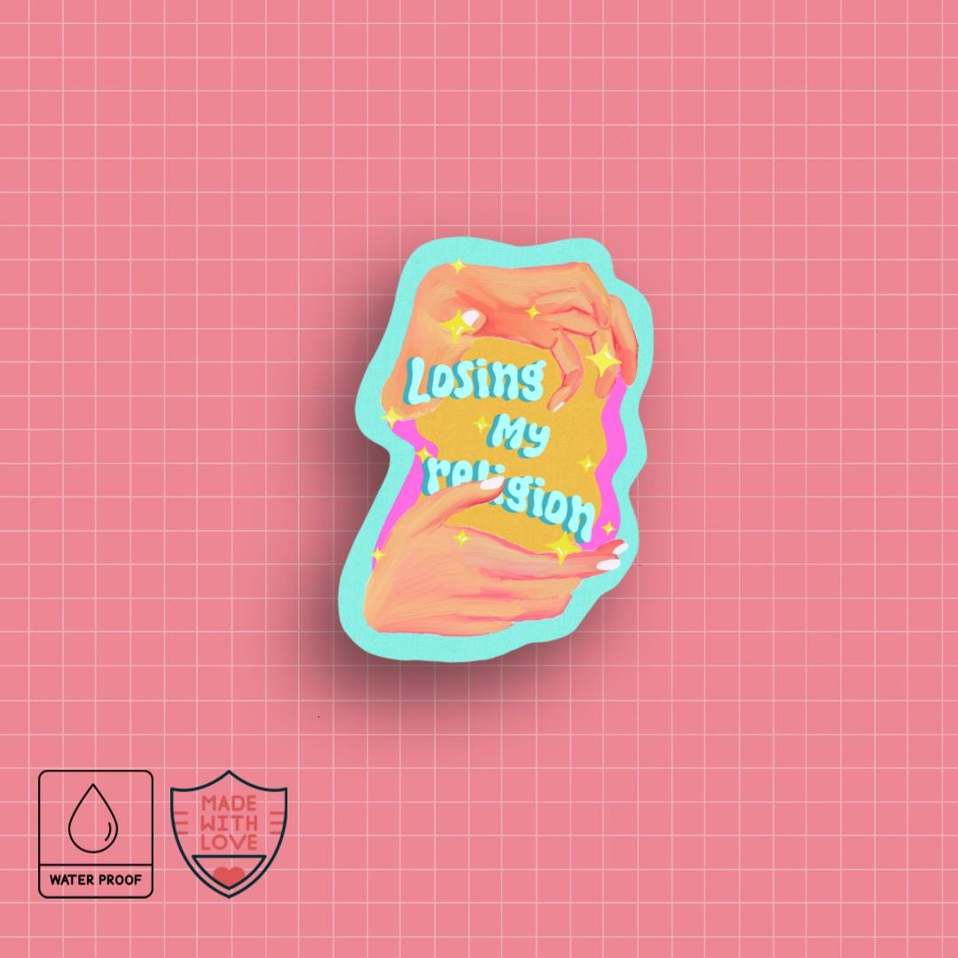 Losing My Religion Sticker | Faith Sticker | Christian Sticker - Etsy