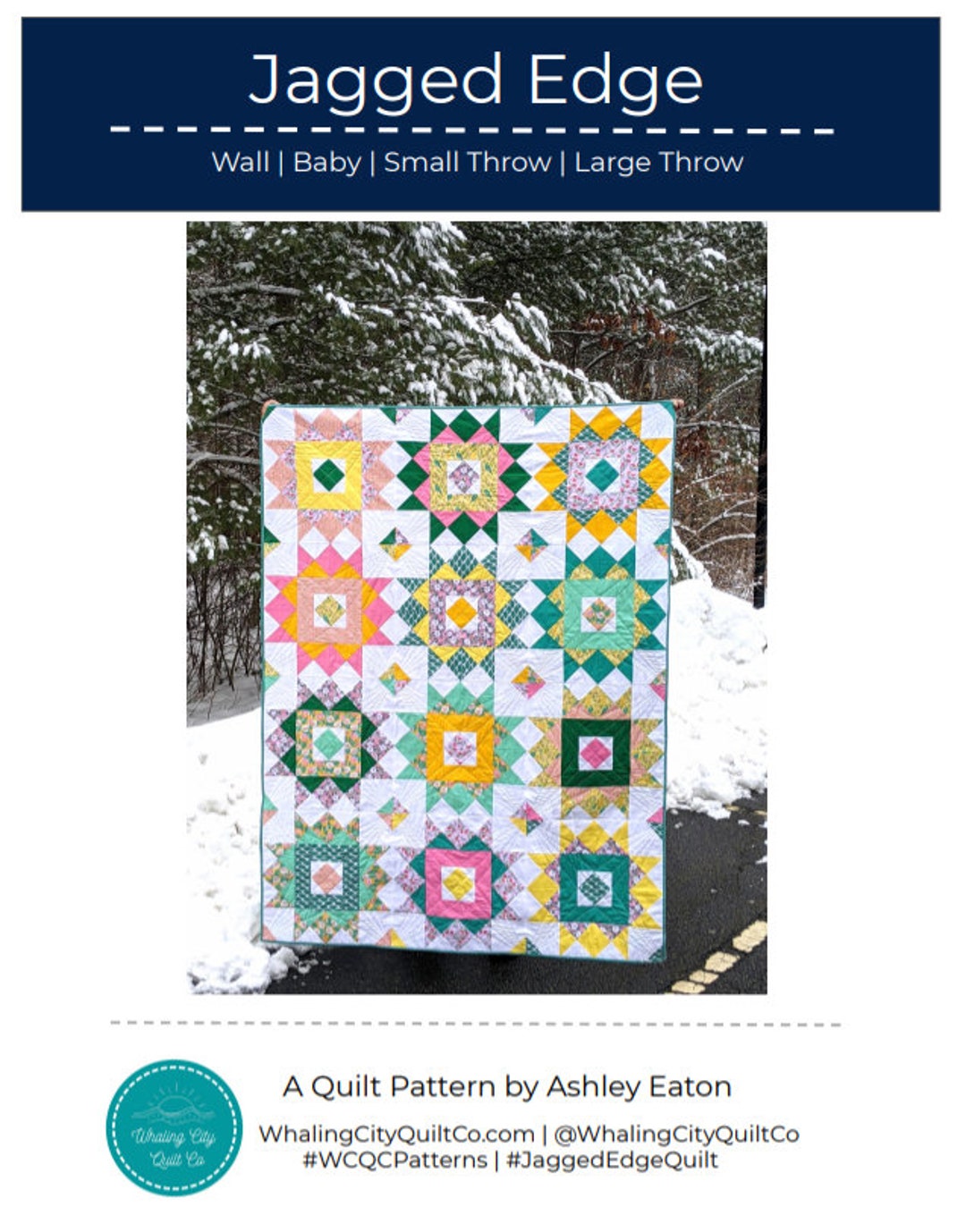 Jagged Edge Quilt Pattern/ Modern Quilt Pattern/ Fat Quarter Quilt / Star Quilt - Etsy