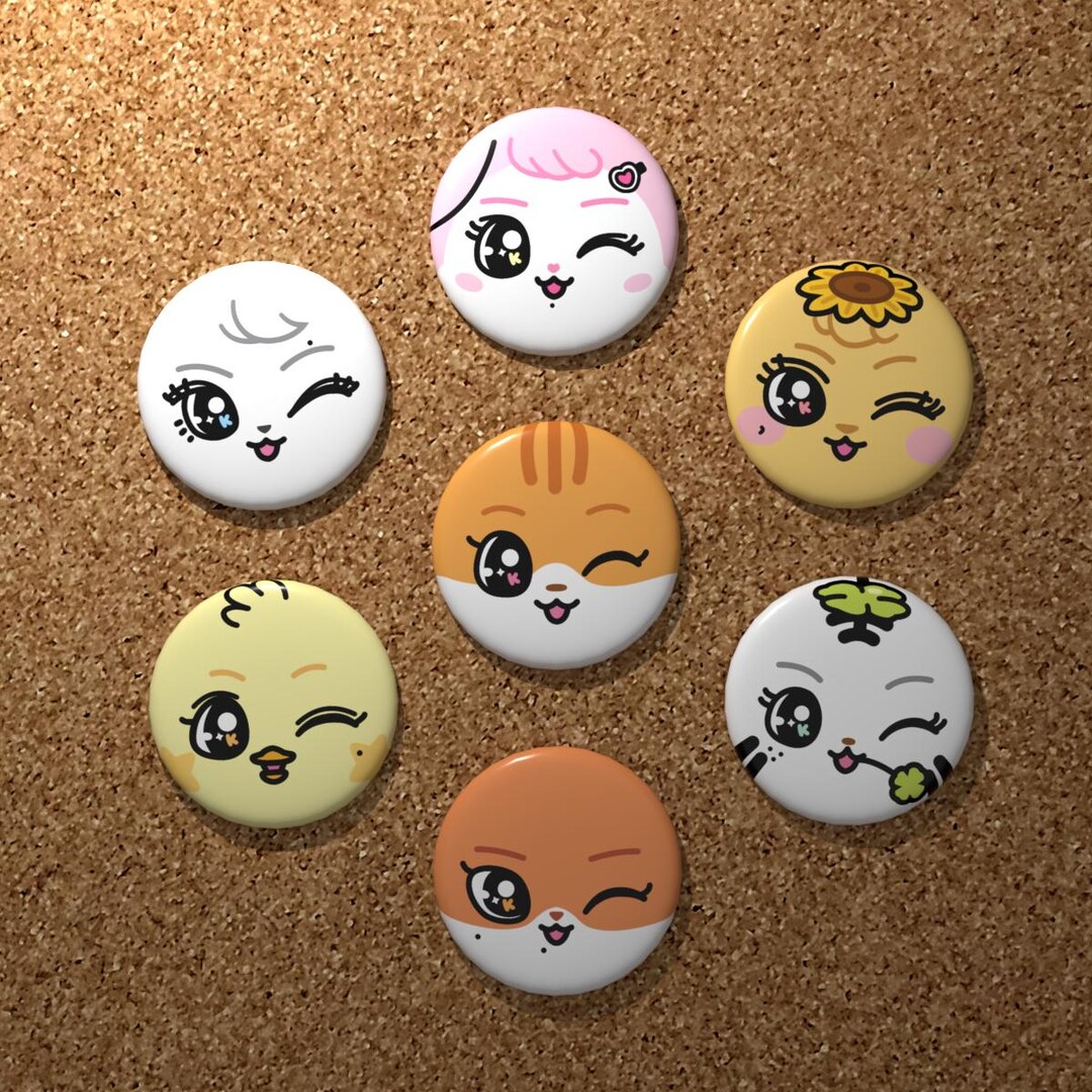 KEP1ER KEP1E Pinback Buttons | Pins | Kpop Badges | Cute Animal Magnets ...