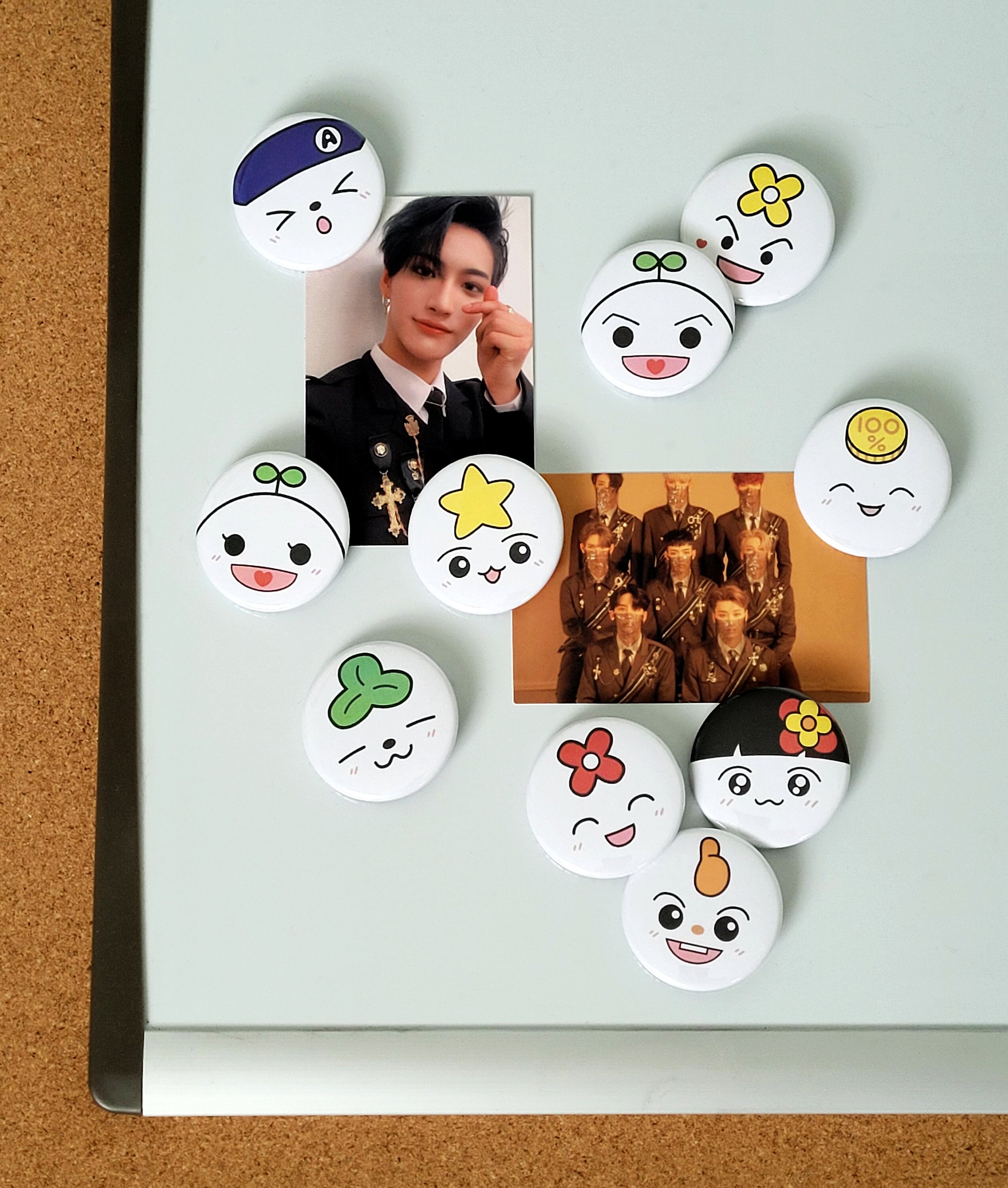 ATEEZ Teez-mon Pinback Buttons | Pins | Kpop Badges | Cute Character ...
