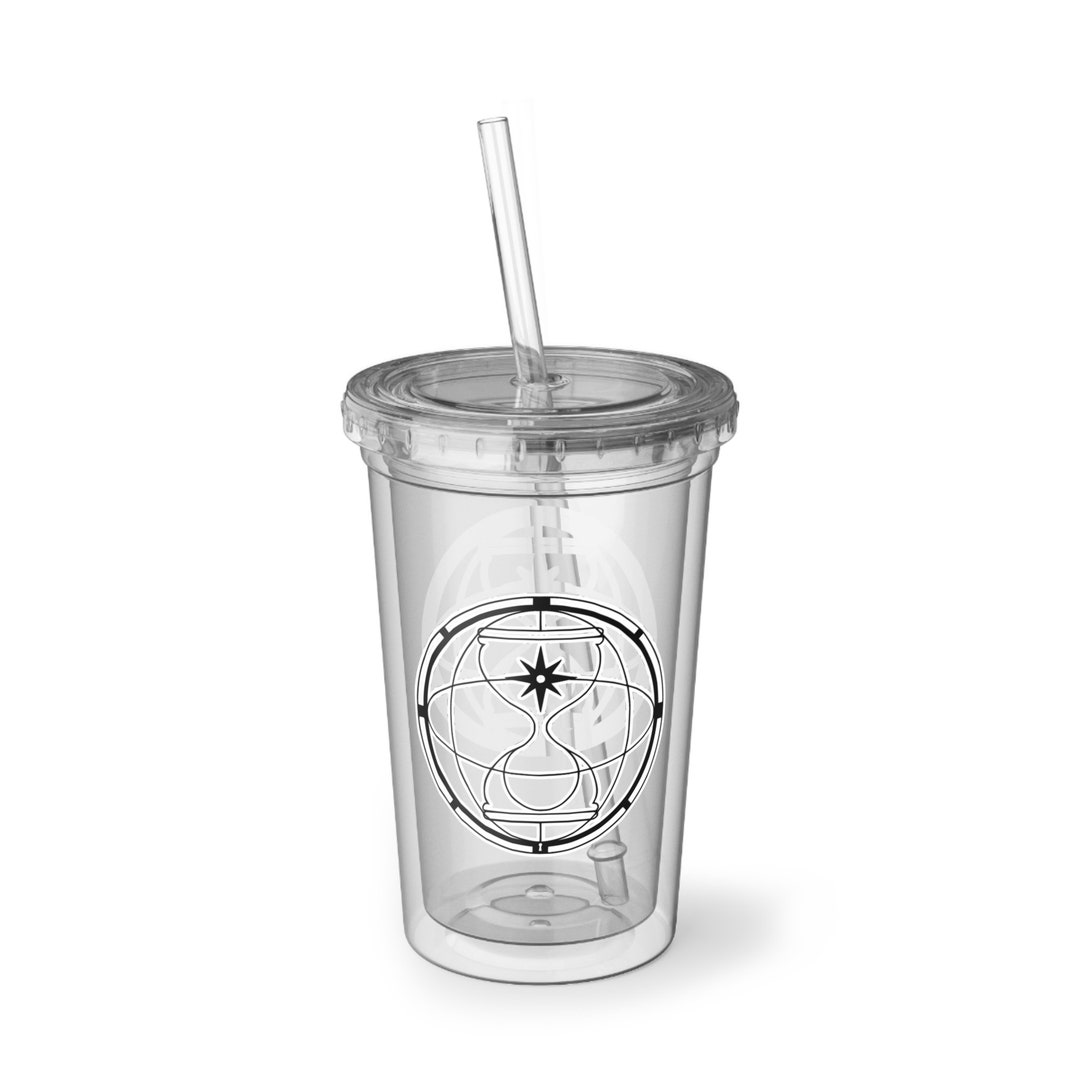 ATEEZ Cromer Logo Transparent Clear Acrylic Cup With Straw | Kpop Merch ...