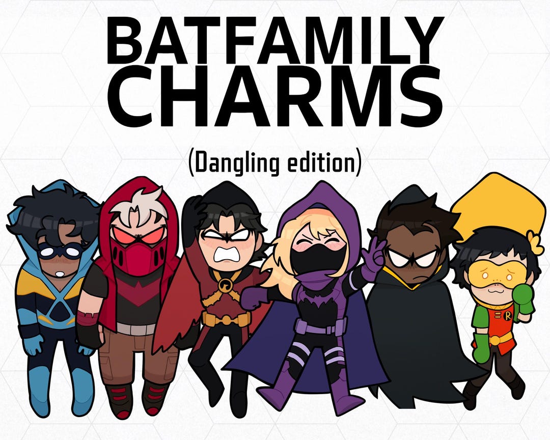 Dangling Batfam Charms - Etsy
