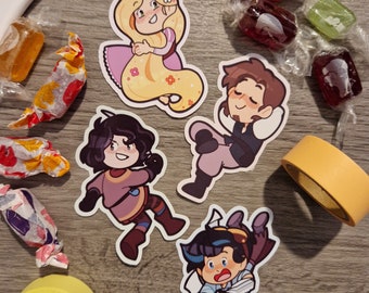 Disney Tangled Stickers - Tangled Characters - Disney Labels ...