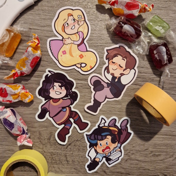 Tangled Stickers - Etsy