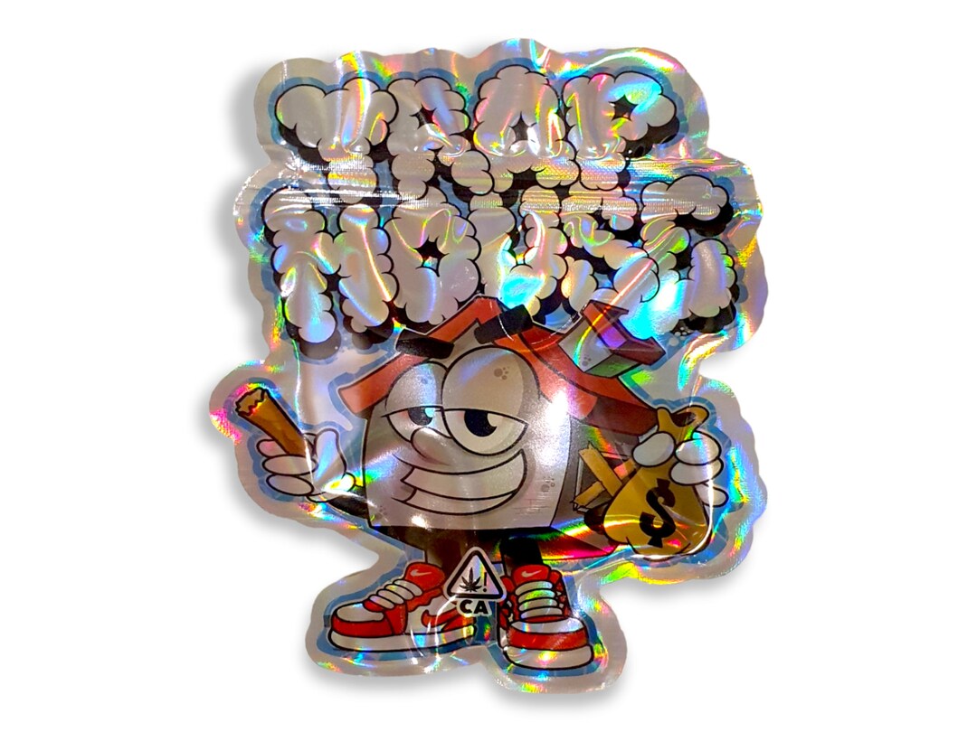 Cali Packs / Trap House / Empty Smell Proof Mylar Bag 3.5 G / - Etsy