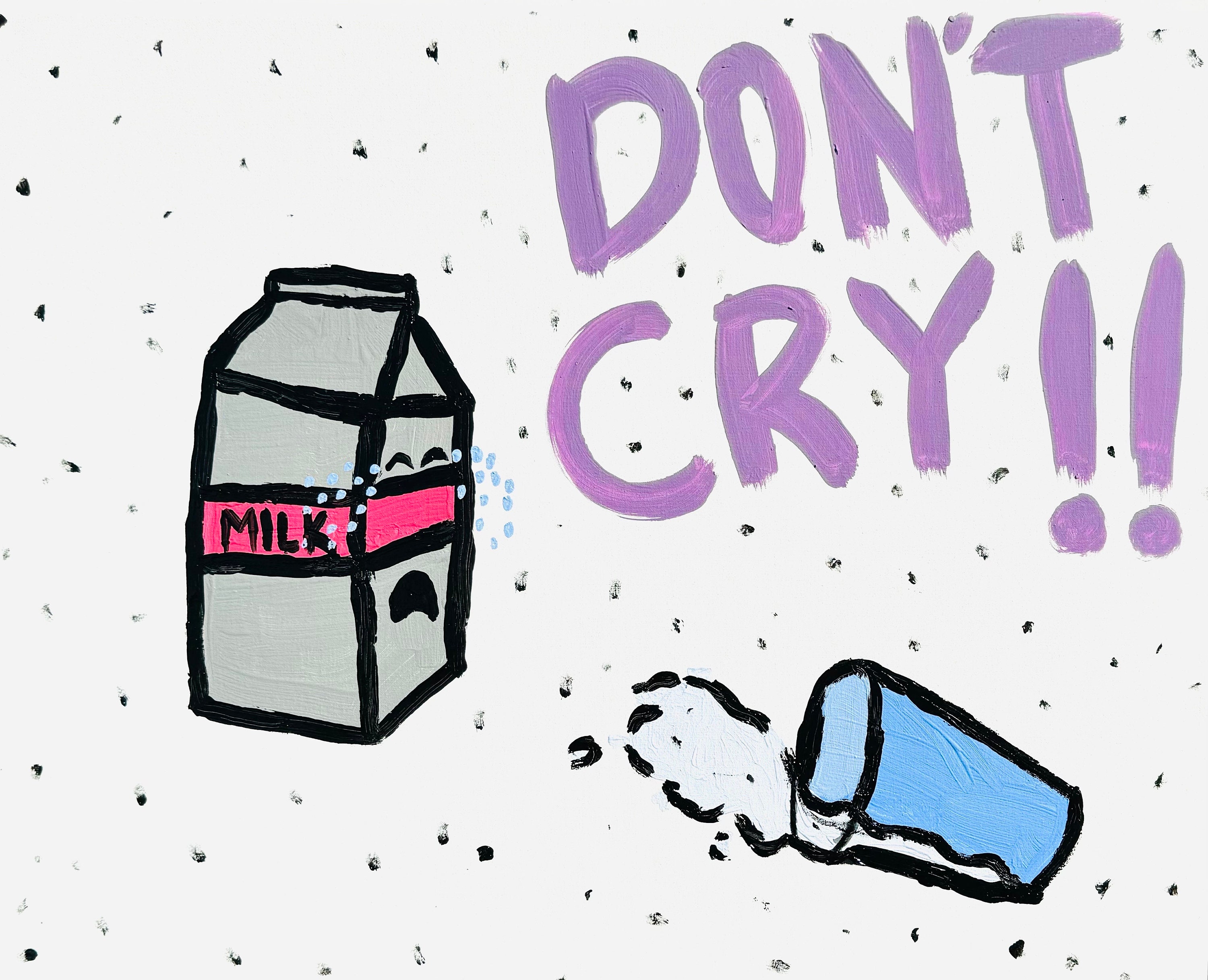 Spilled Milk Art Print - Etsy